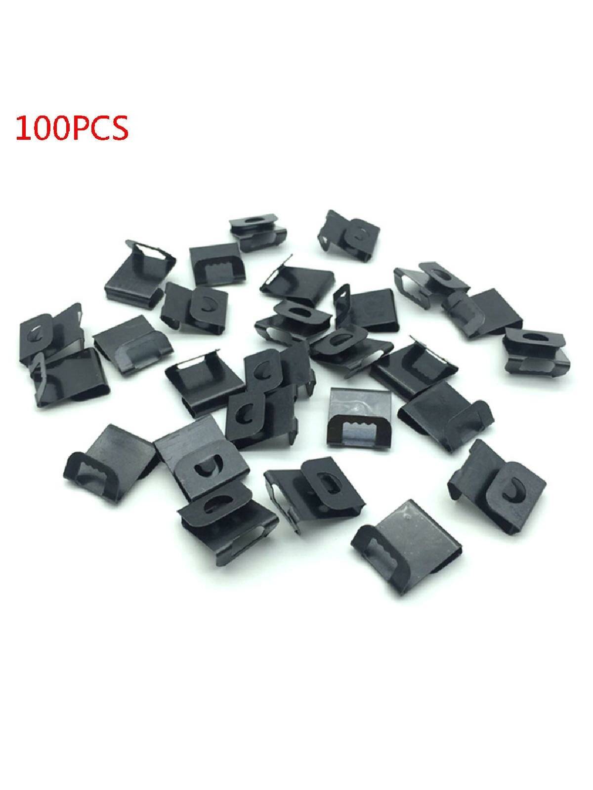 1 упаковка по 100 штук, черный S-образный крючок, фоторамка, фурнитурный крючок, задняя пряжка, тигровая пряжка, аксессуары для вышивания крестиком на фотостене