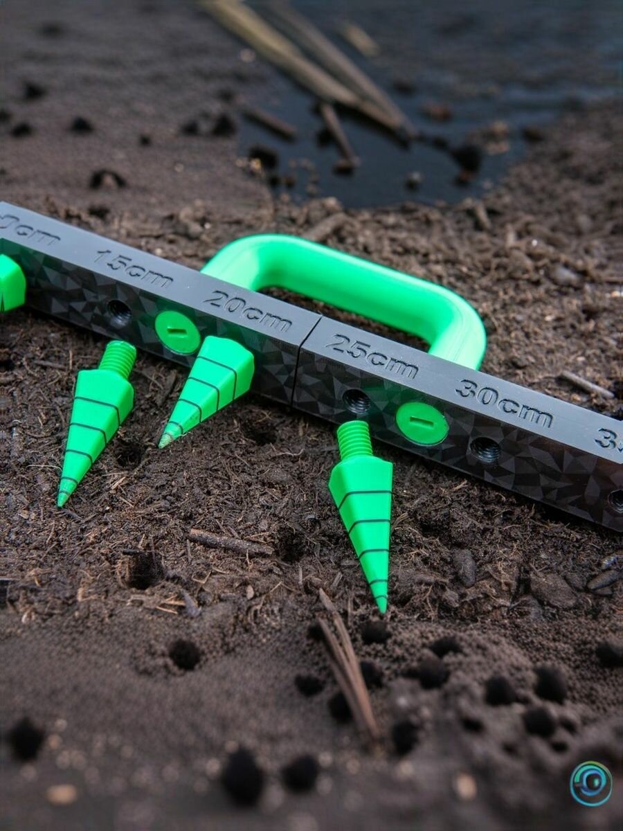 Линейка для посева семян с регулируемыми колышками шаблон расстояний 3D-печать