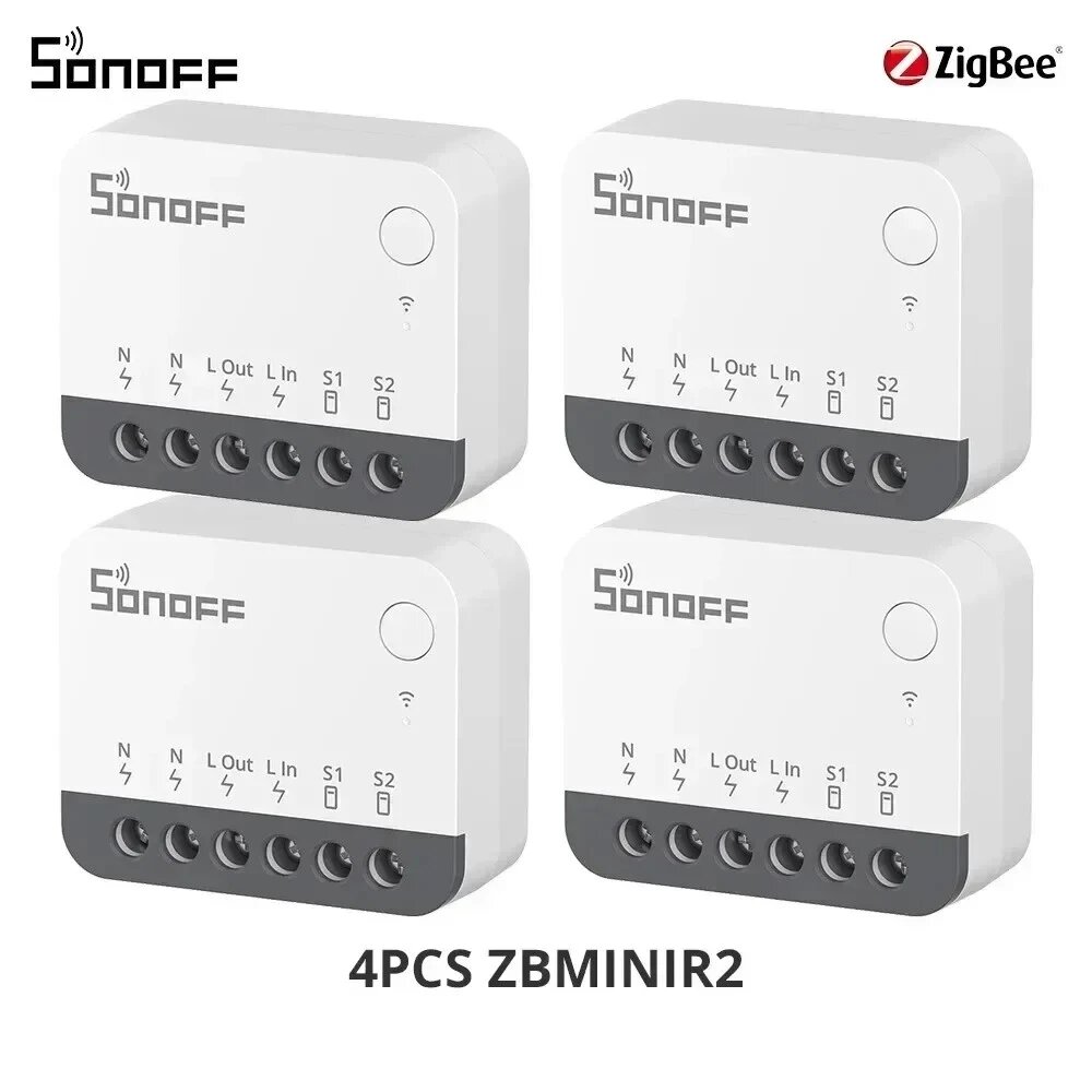SONOFF ZBMINIR2 Extreme Zigbee Умный выключатель 4PCS ZBMINIR2