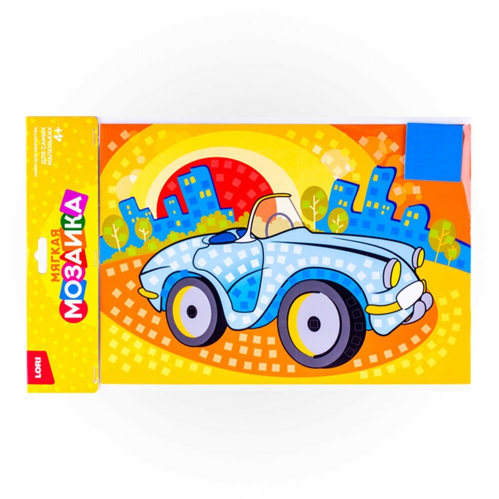 LORI Мягкая мозаика Машинка Большой набор Кэ-009 с 4 лет