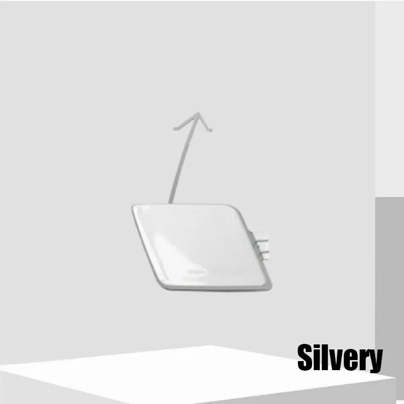 Для Volkwagen Tiguan 2010 2011 2012, передний бампер, буксировочный крюк, крышка, неокрашенная, 5ND 807241 Кепка с отделкой черный/белый/серебристый/золотой Silver