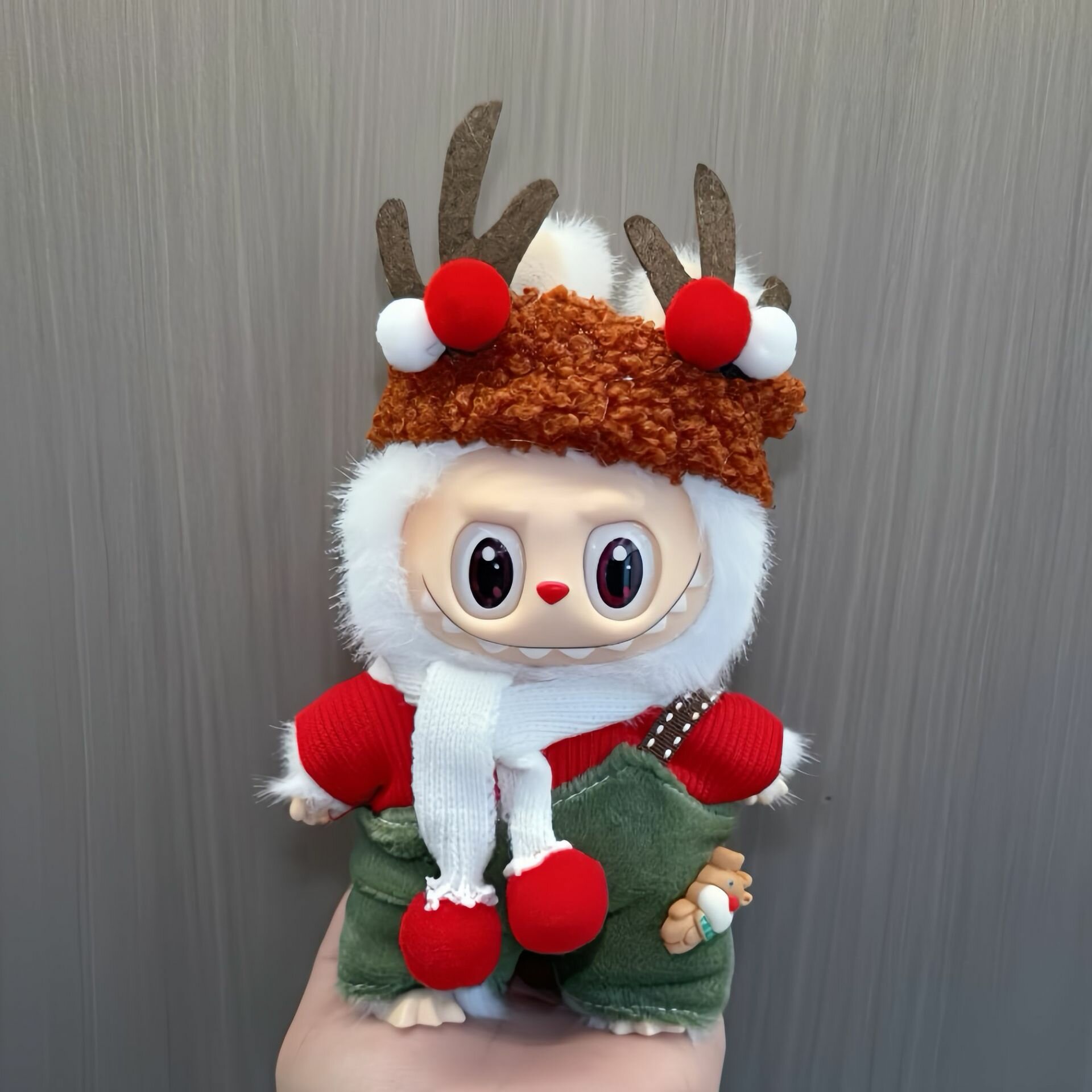 Только одежда, подходящая для кукол Labubu, одежда для кукол первого, второго и третьего поколения, носимые рождественские кукольные комплекты