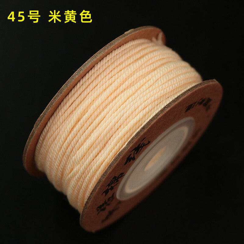 Тибетский стиль, ручная скрутка хлопковой нити для рукоделия, специальная веревка звезды и луны, нить для плетения браслетов, прочная хлопковая веревка для бисера