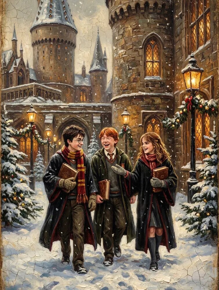 Алмазная Картина "Гарри Поттер" 40х50 См Алмазная Вышивка / Картина Стразами Подарков