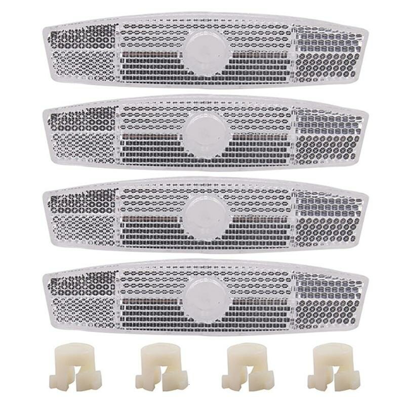 Набор из 4 шт. светоотражающих фликеров для велосипеда, Белый