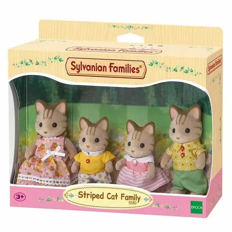 Набор фигурок Детская игрушка Sylvanian Families Три семейства кошек.