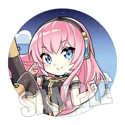 Значок Vocaloid Bandai, розовый, цвет 4
