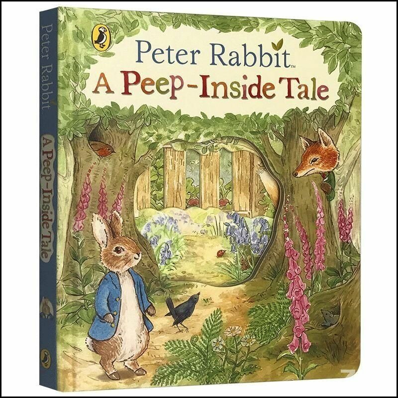 Peep Inside Peter Rabbit A Board book Colouring English Activity Story Book for Kids
