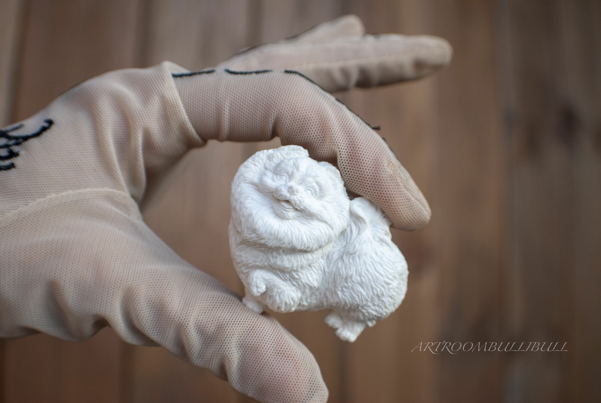 Авторский силиконовый молд Шпиц в полный рост — форма для эпоксидной смолы, гипса, мыла, полимерной глины