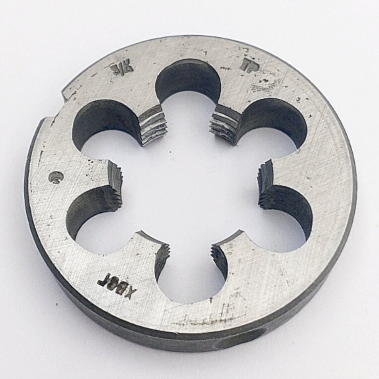 Плашка Трубная цилиндрическая G 3/4" хвсг 55° кл. В (14 ниток/дюйм; D-55мм; L-12мм) ГОСТ 9740-71