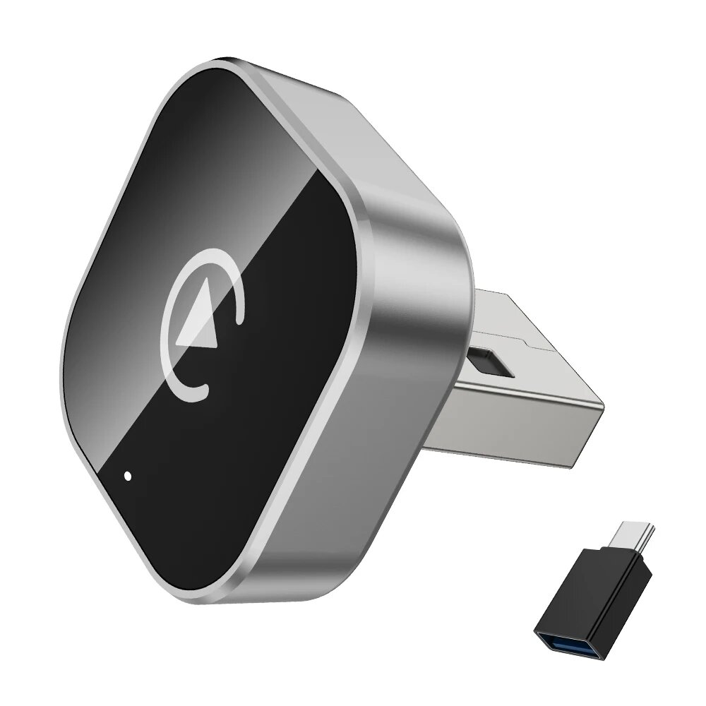 Беспроводной адаптер Carplay Android Auto WiFi Smart Dongle 2in1 для Kia Sportage K5 Carnival Picanto Soul Seltos Telluride Niro EV6 AXP6-Silvery