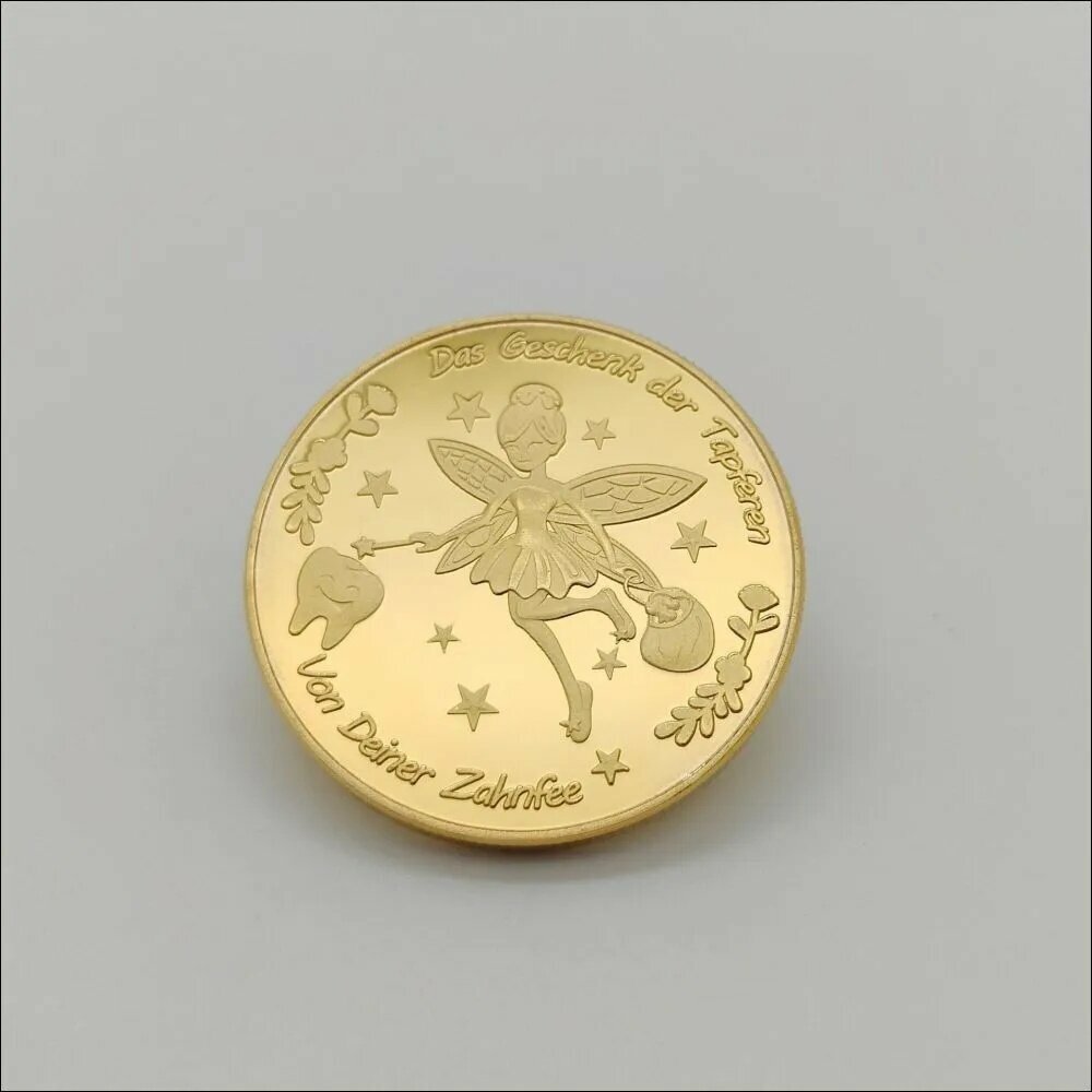 Золотые монеты Зубная фея. Подарок для детей.