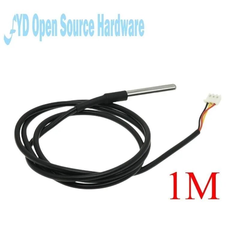 Датчик температуры DS18B20, нержавеющая сталь, SZFYDOSH 1 meter-2.54mm
