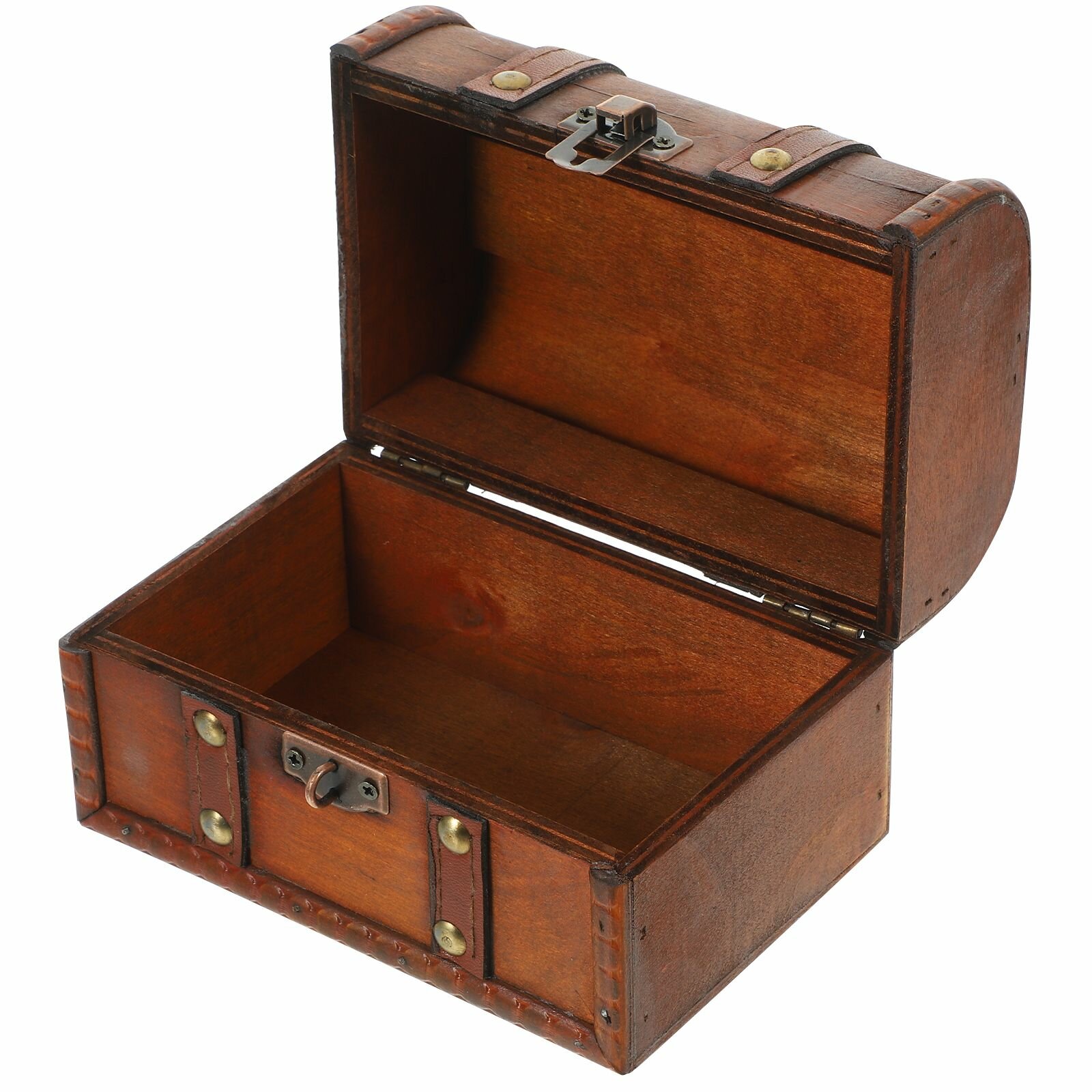 Сундук Сокровищ Из Дерева, Коричневый, Для Украшений И Декора, 1 Упаковка