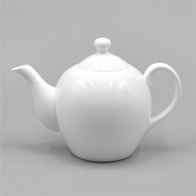 600 мл кофейник и чайник из костяного фарфора для дома и ресторана, креативный настольный чайник для отеля с печатью логотипа