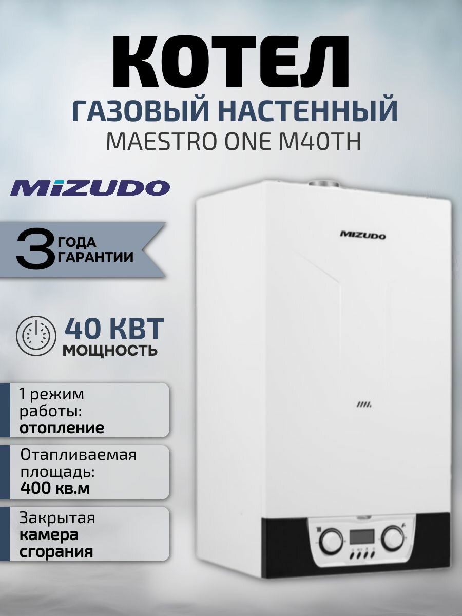 Котел газовый настенный MIZUDO Maestro One M40ТH