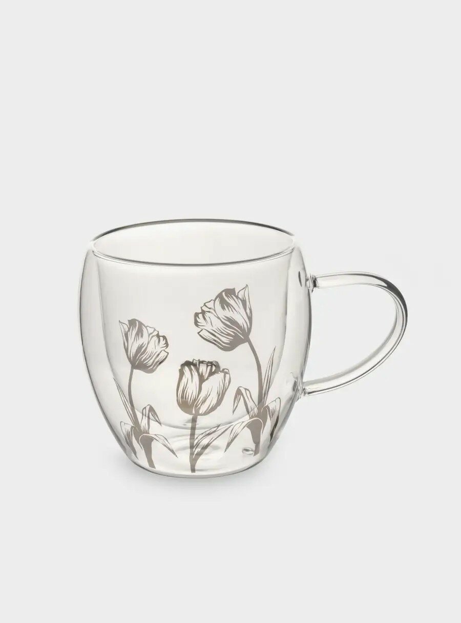 Кружка, 250 мл, стекло, Тюльпаны, Wind-deco (Anna Lafarg, Китай)