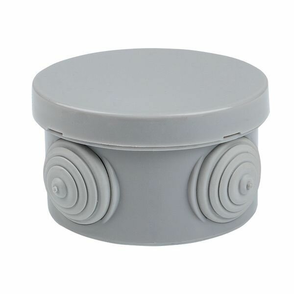 Распаячная коробка EKF наружная, с крышкой, 85х40 мм, АБС, 4 мембранных ввода, IP54