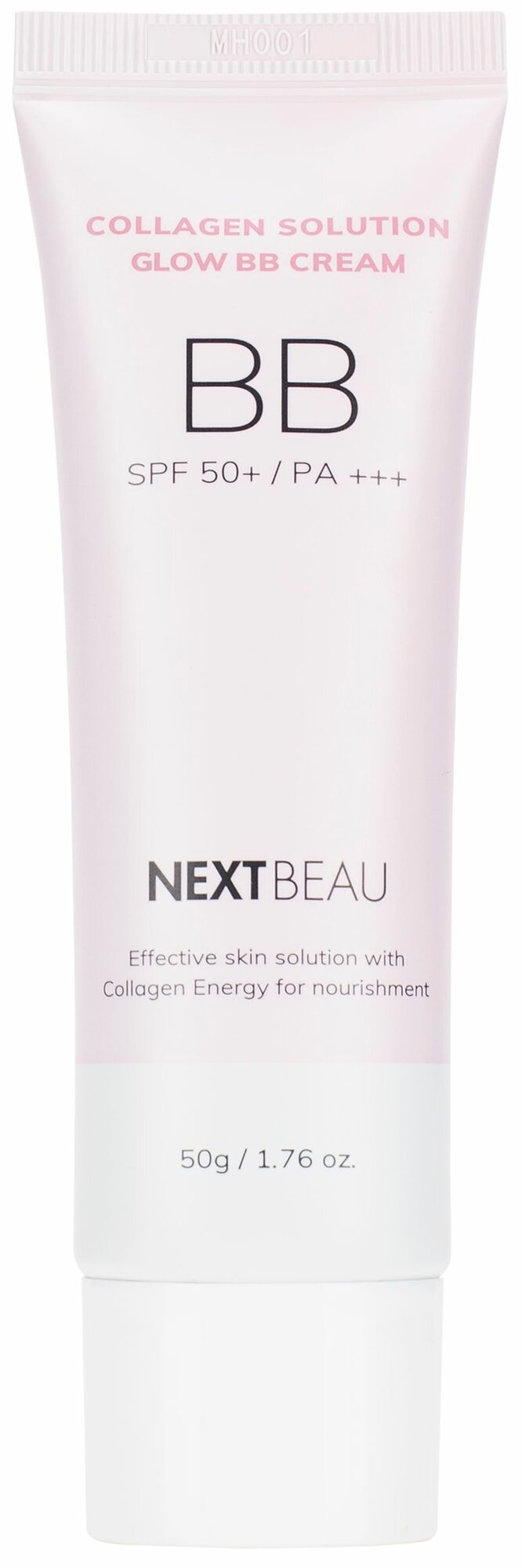 NEXTBEAU Омолаживающий ББ крем для лица Корея с гидролизованным коллагеном 02 Натуральный бежевый, 50г