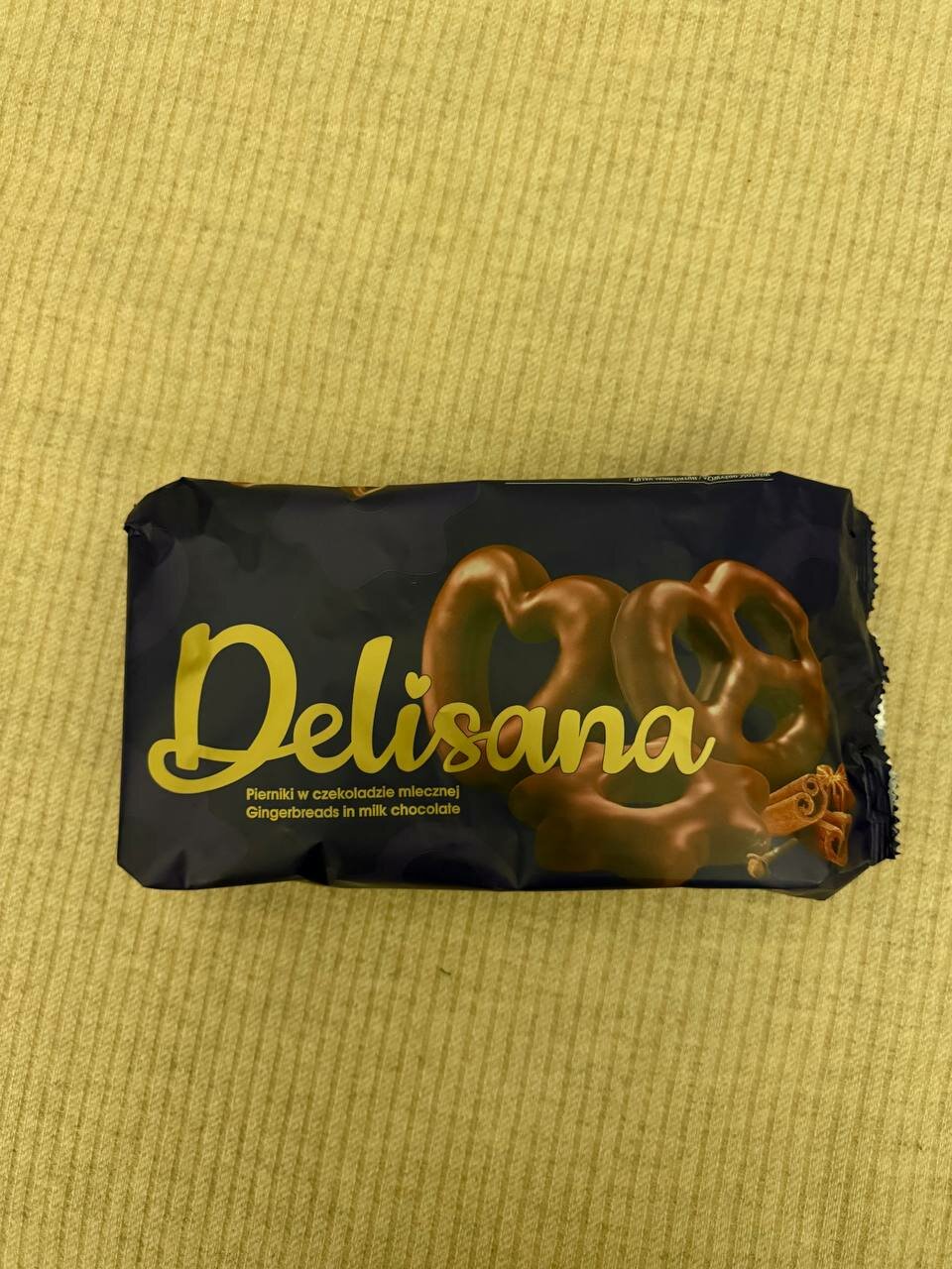 Имбирные пряники в молочном шоколаде delisana, 400 гр. (Польша)