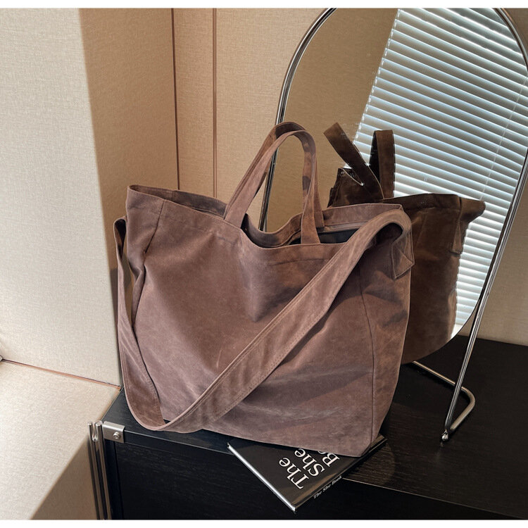 Винтажная женская сумка через плечо, ленивый стиль, новая мода, универсальная простая сумка, студенческая сумка для учебы и поездок