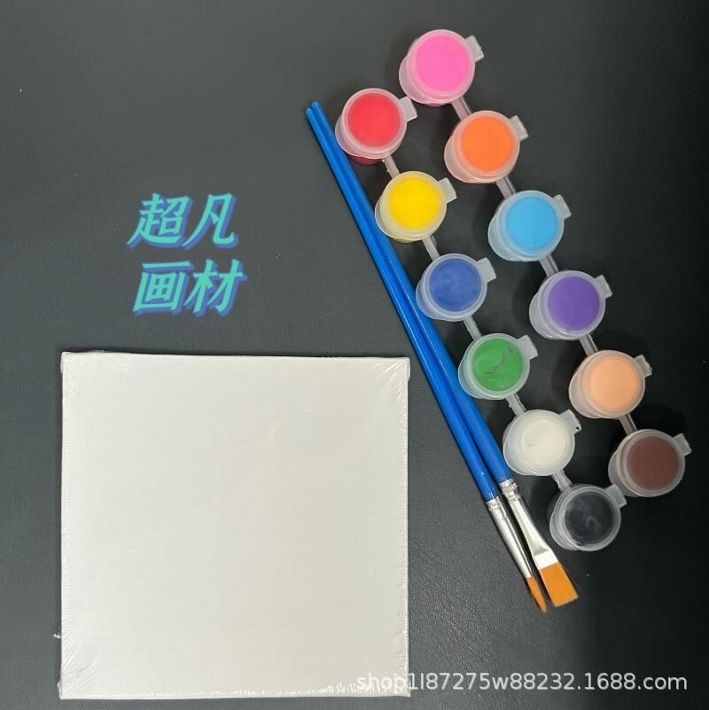 10*10 Доска для масляной живописи, набор для детского рисования, мини DIY ручная живопись с мольбертом, красками и кистями напрямую от производителя
