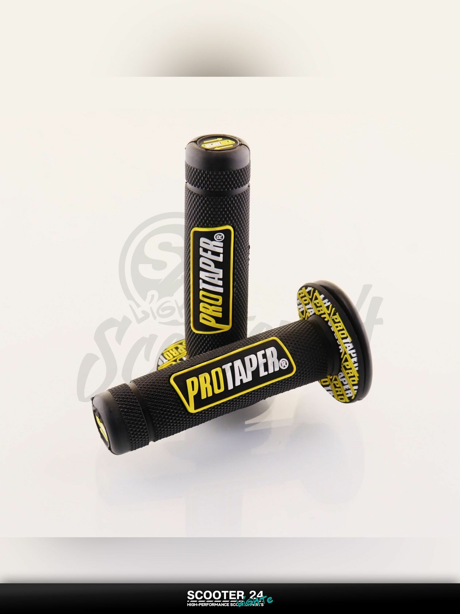 Грипсы (ручки руля) универсальные на мотоцикл / мопед питбайк и эндуро / скутер квадроцикл (черные) "PROTAPER"