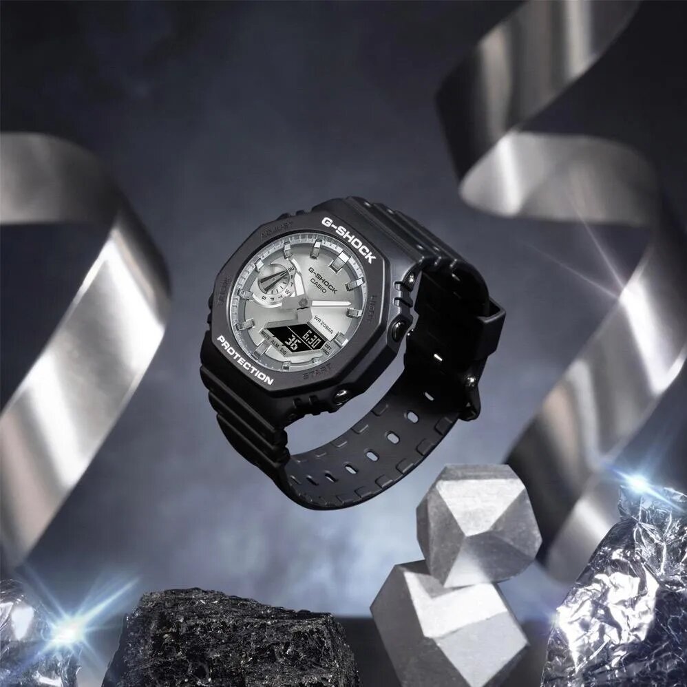 Наручные часы CASIO G-Shock, серебристый — фото 1