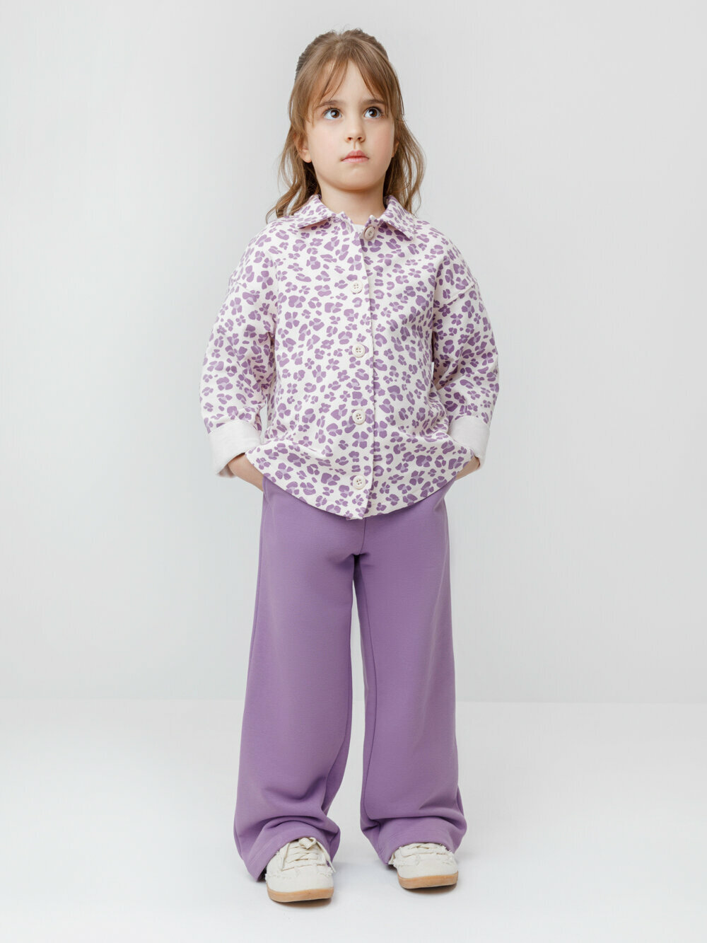 Брюки КР 400928-1/фиолетовый 3612 к715