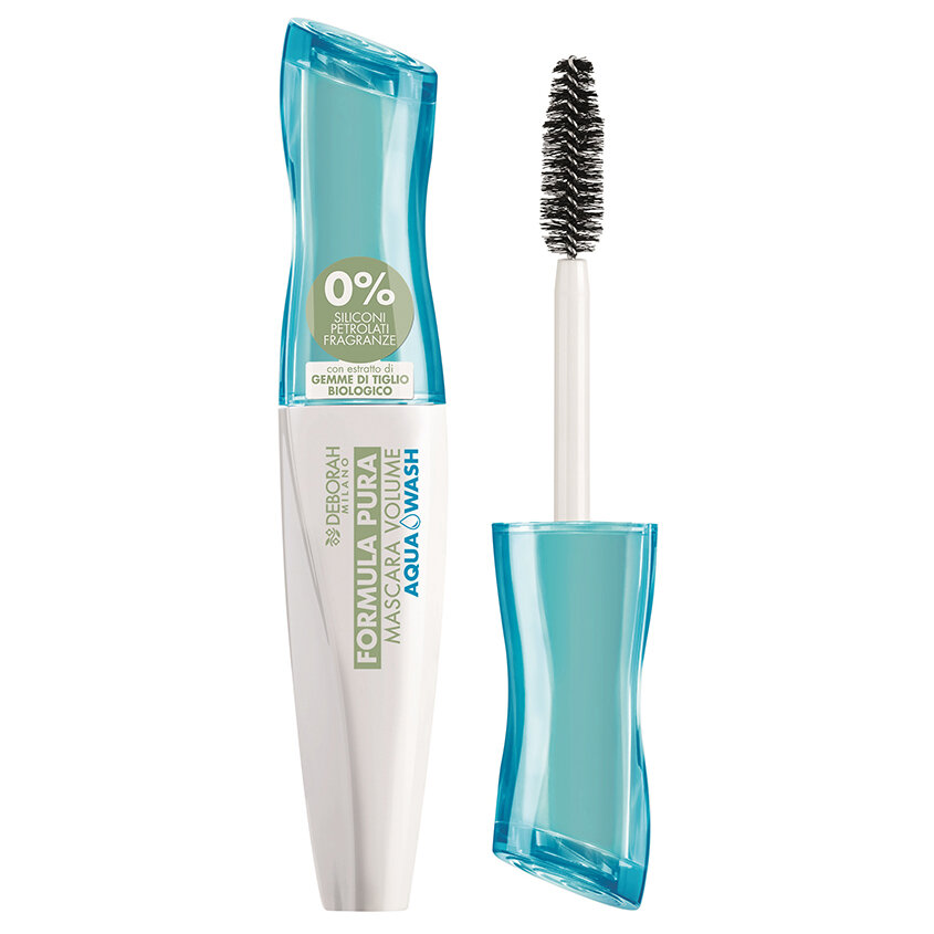Тушь для ресниц DEBORAH `FORMULA PURA` MASCARA VOLUME AQUA WASH тон черный