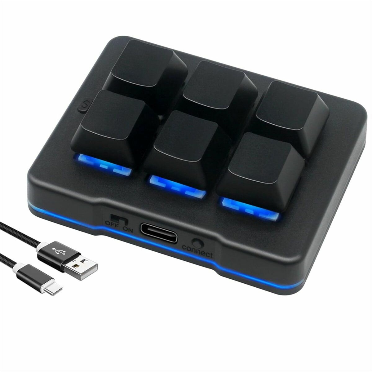 Беспроводная игровая USB-клавиатура с 6 клавишами и мини-клавиатурой
