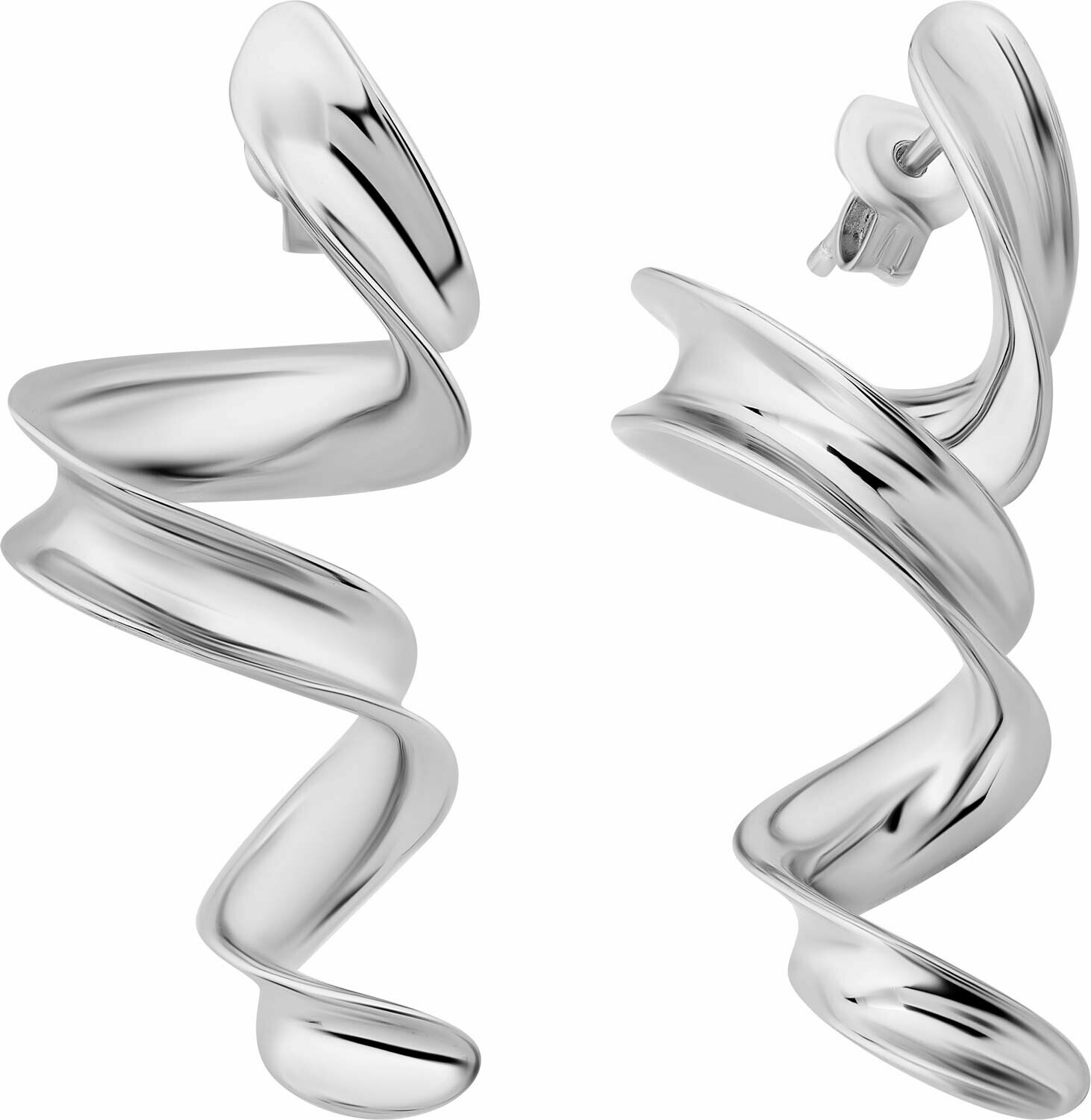 Серьги Alissa, серебро, 925 проба, родирование