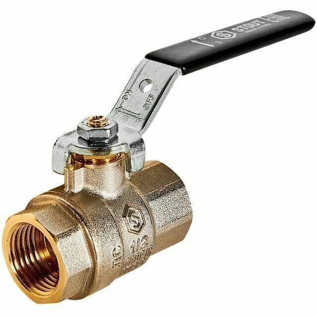 Кран шаровой STOUT полнопроходной ВР/ВР ручка рычаг 1/2 SVB-0001-200015