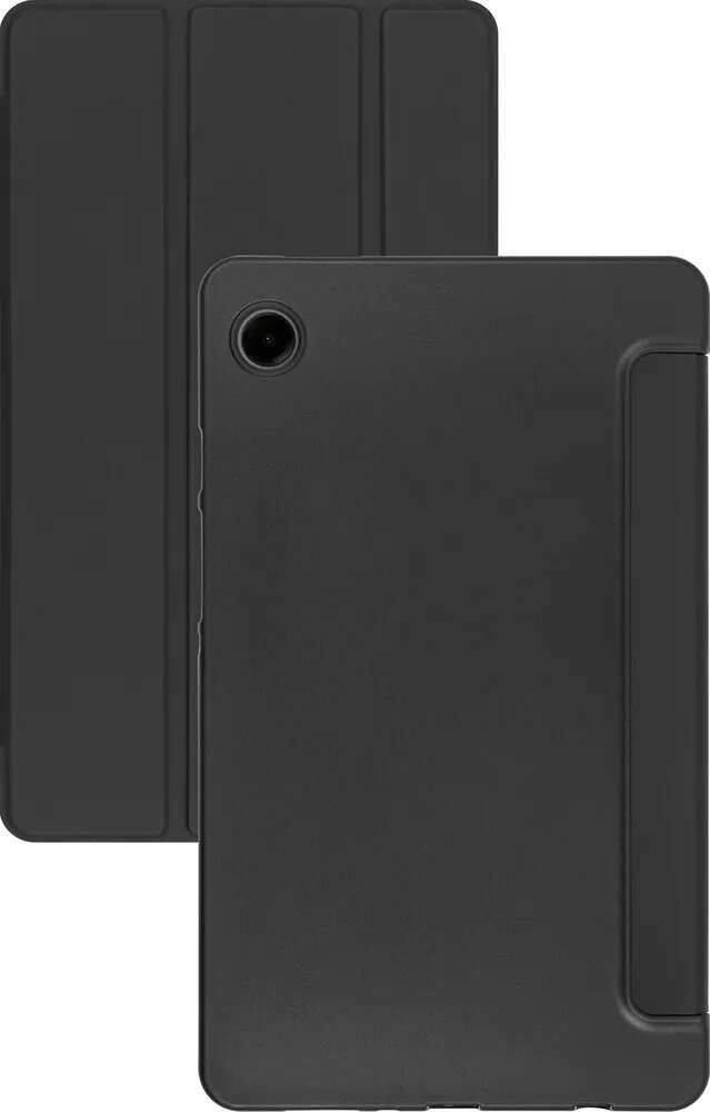 Чехол серии TPU для планшета Samsung Galaxy Tab A9 8,7 дюйма (SM-X110 и SM-X115), трансформируется в подставку, из мягкого силикона, черный