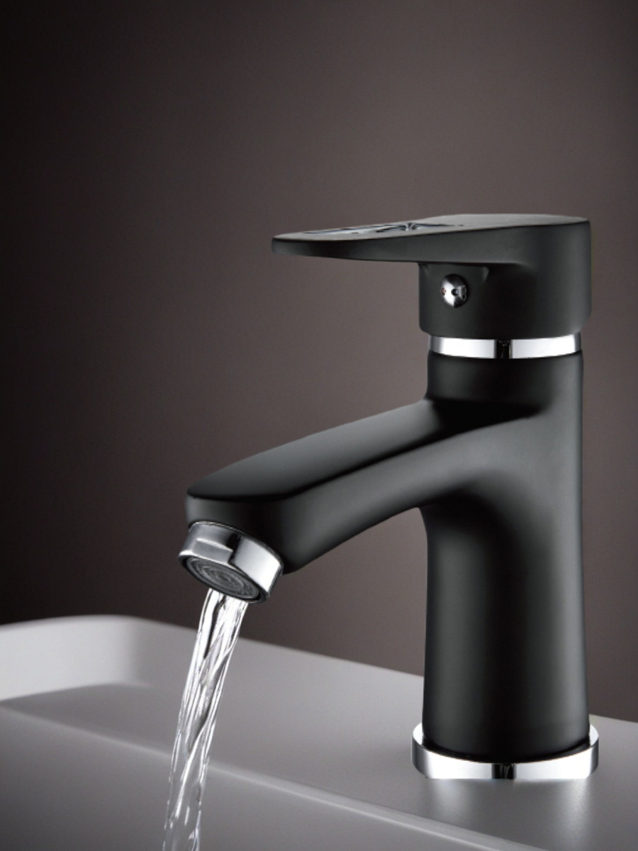 Смеситель для раковины TRIGOR C1-FD-402, умывальника, черный матовый