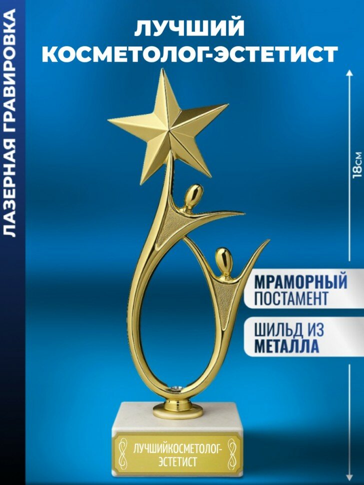 Статуэтка человечки "Лучший косметолог-эстетист"