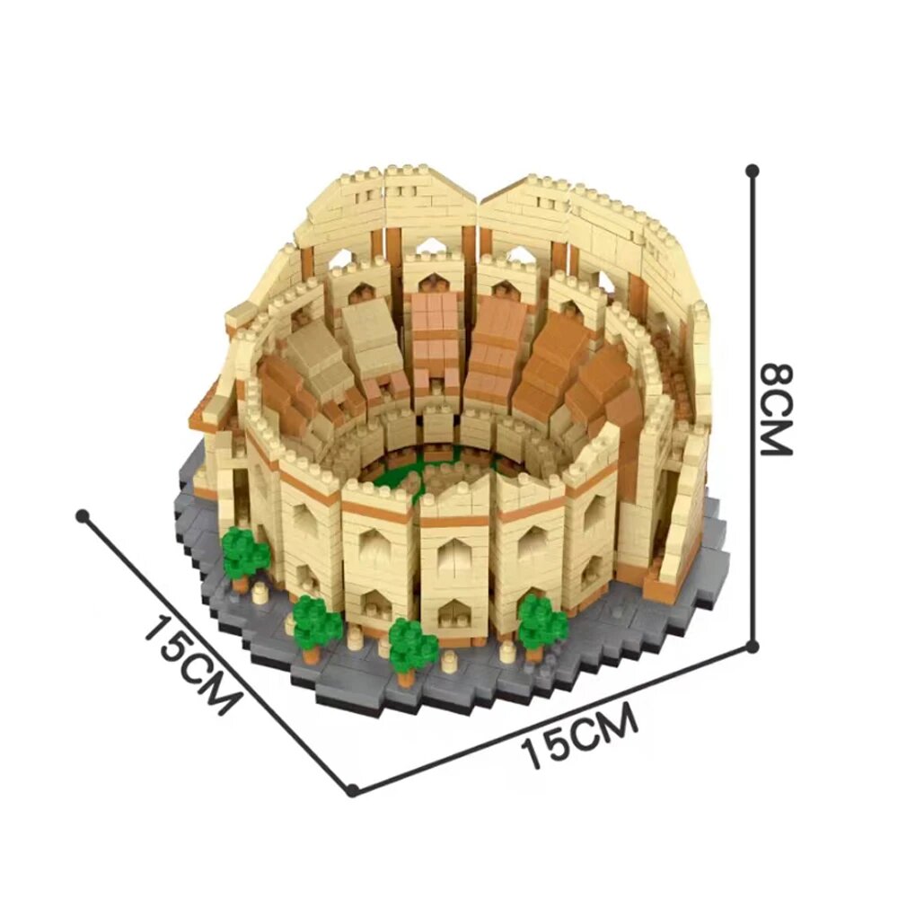 Конструктор KNEW BUILT Коллизеум in bag, Small Colosseum