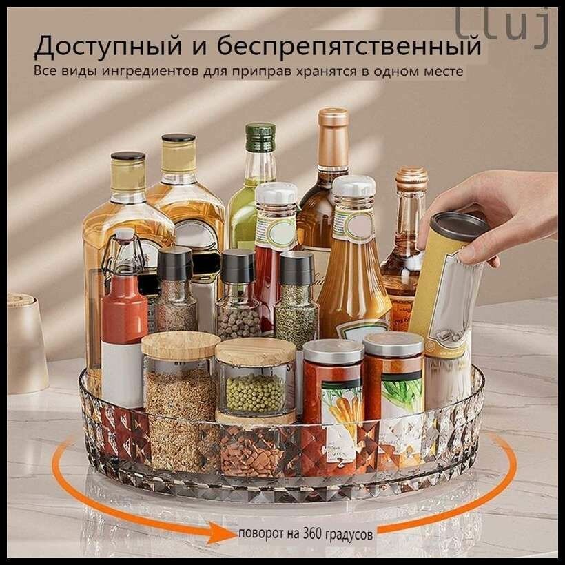 Самый популярный в 2025 годуПоднос вращающийся, 22.5 см х 22.50 см, 1 шт