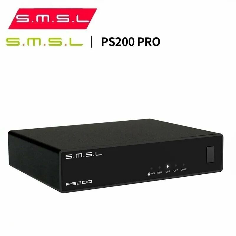 SMSL PS200 PRO Аудиодекодер высокого разрешения, USB MQA DAC XU316Decktop DAC MQA-CD ES9039Q2, 32 бит/768 кГц, DSD512