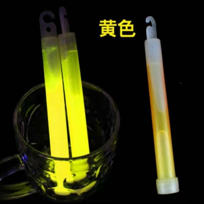 6inch Светящаяся палочка, супер яркая, для наружного освещения, светящаяся палочка, фонарик, светящаяся палочка с крючком