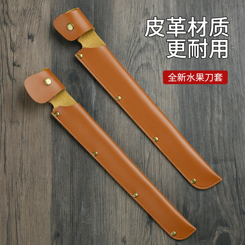 Прочный кожаный чехол для ножа, подходящий для кухни и походов, портативное хранение фруктовых и шеф-ножей