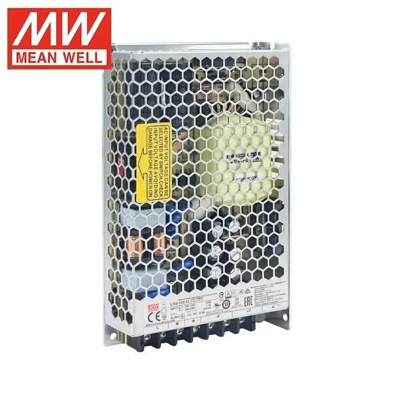 Импульсный блок питания MEAN WELL LRS-150-12 150W 12.5A 12B, драйвер для светодиодного освещения Источники питания