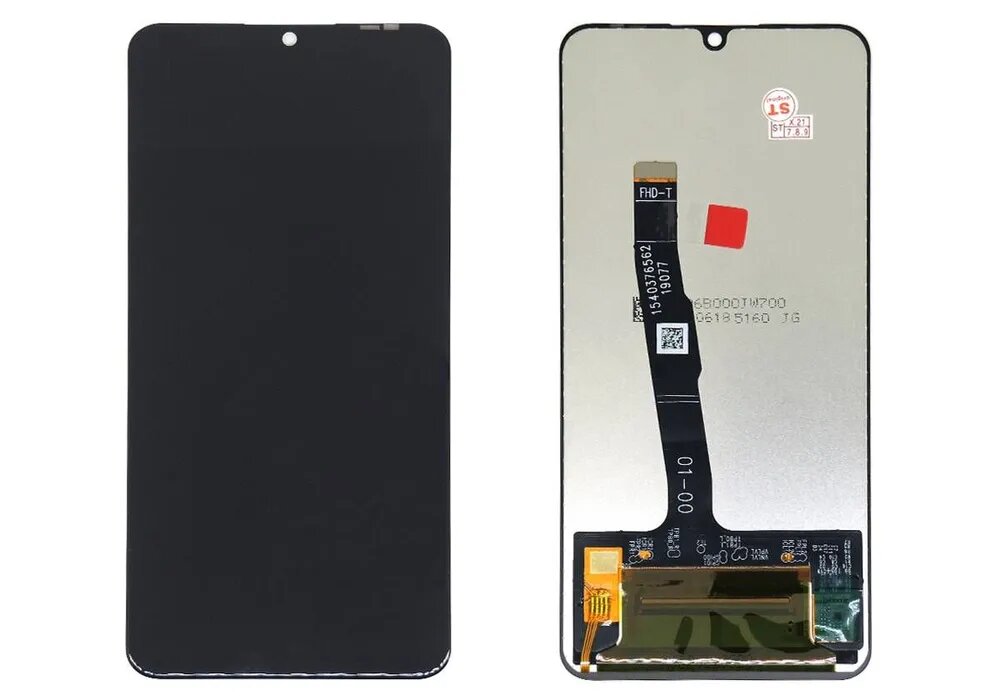 Дисплей для Huawei P30 Lite (MAR-LX1M MAR-LX1H) премиум. Запчасть для смартфона, черный.