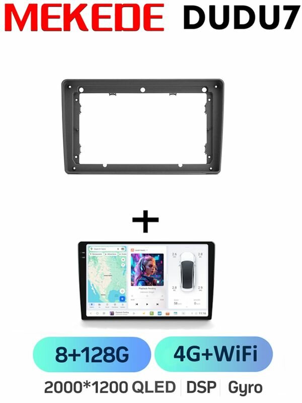 Магнитола 9" Mekede DUDU7 8/128 Gb для GAZ Gazelle Next 2013-2021 F1 carpay Android