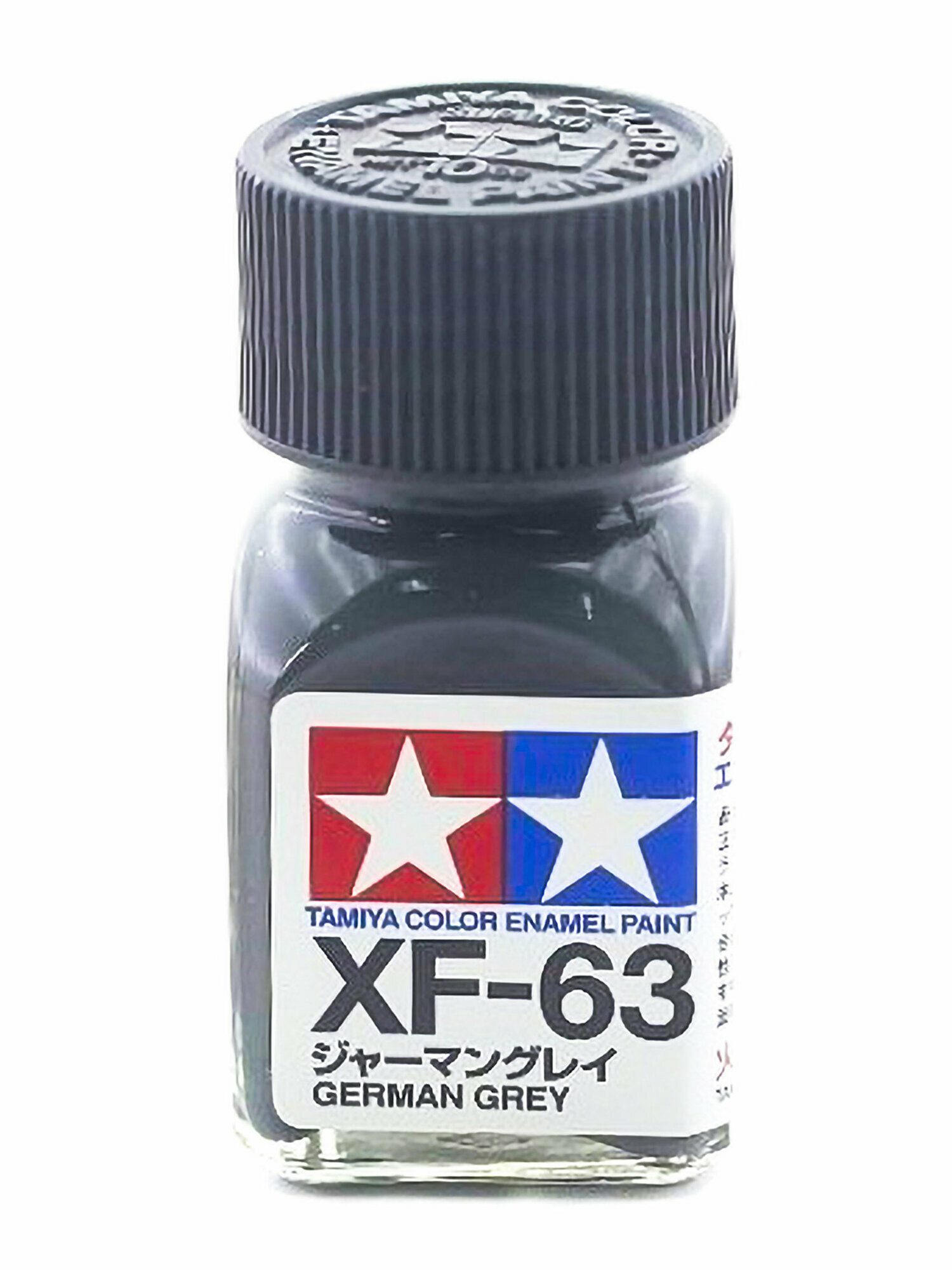 Краска эмалевая Tamiya Enamel Paint XF-63 German Grey 80363 немецкая серая матовая, 10 мл