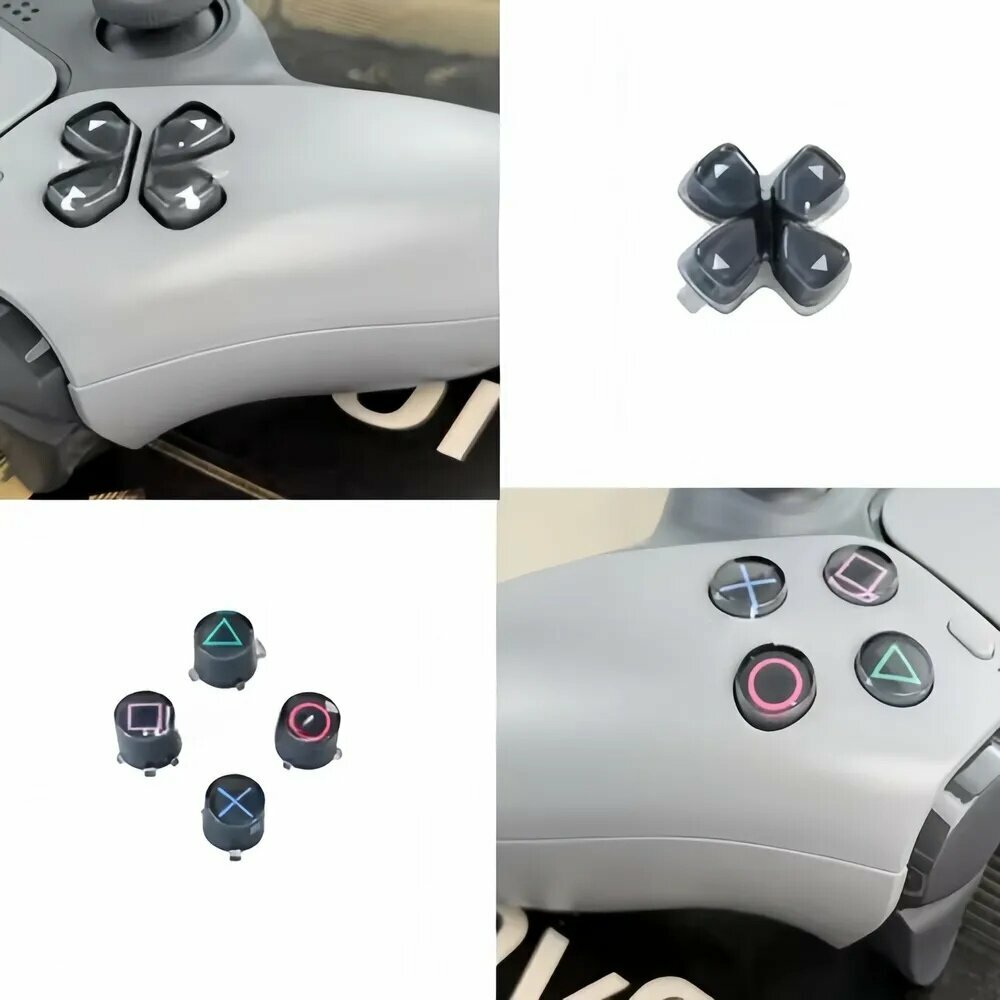 Для PS5 Robot / 30th Anniversary Limited Edition Замена контроллера Цвет и синие кнопки Декоративные полоски
