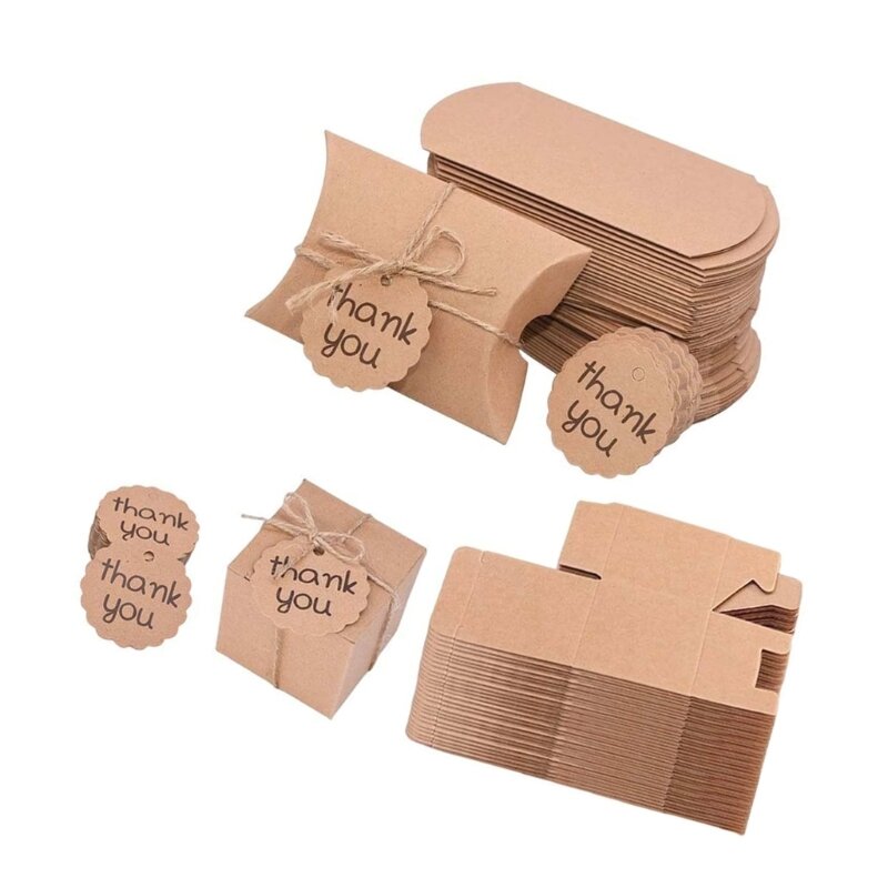 30шт Складные Бумажные Подарочные Коробки Держатель Для Вечерних Угощений Контейнер Коробка Конфет И Шоколада для Упаковки Подарков на Свадьбу, День Рождения