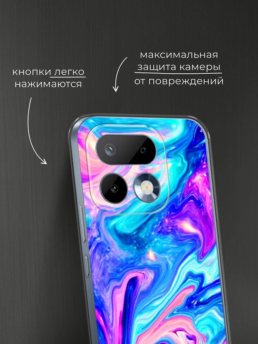 Чехол на Realme 16 Pro / Реалме 16 Про с принтом Потеки краски — фото 1