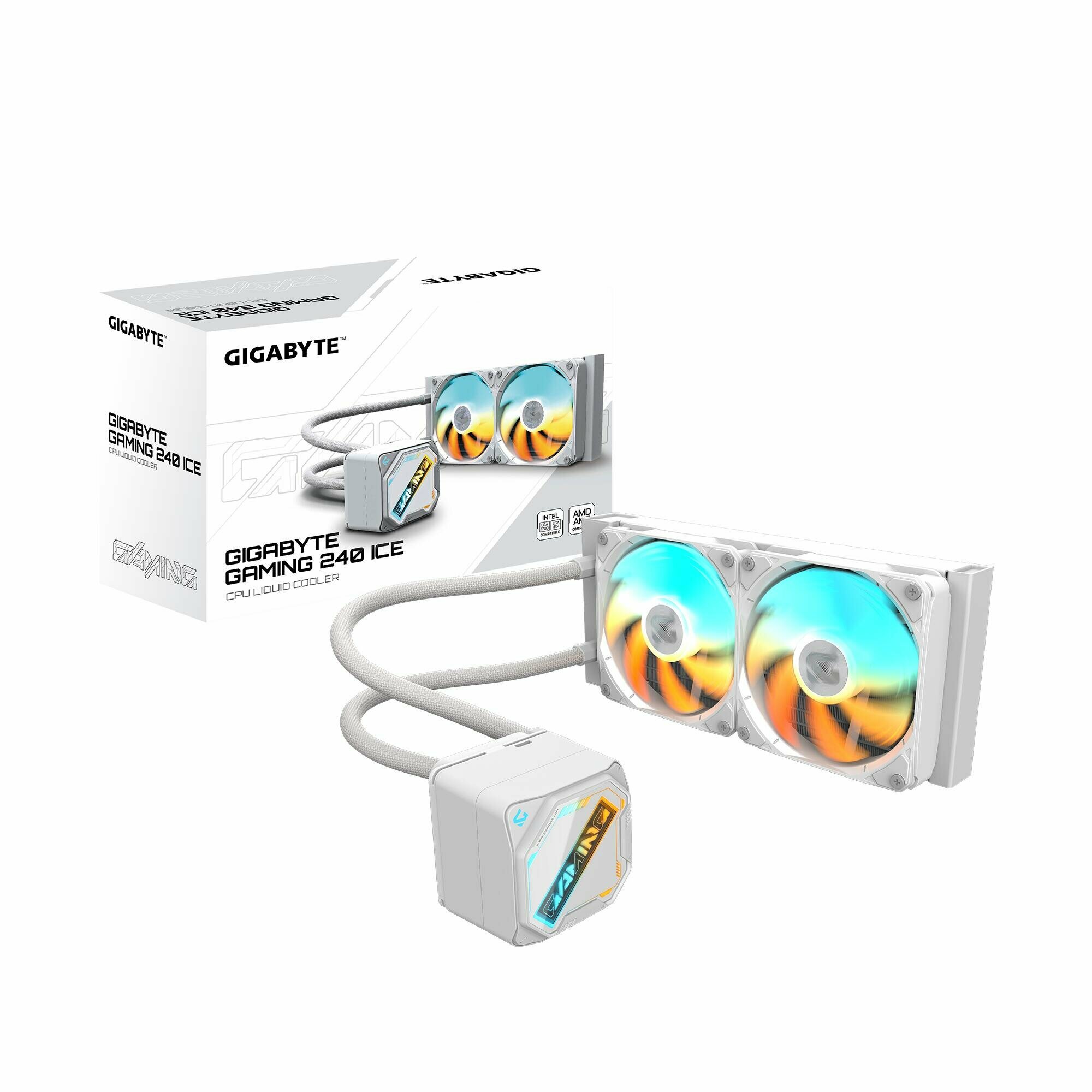 Жидкостная система охлаждения Gigabyte GME 240I, Белый (GP-GIGABYTE GME 240I)
