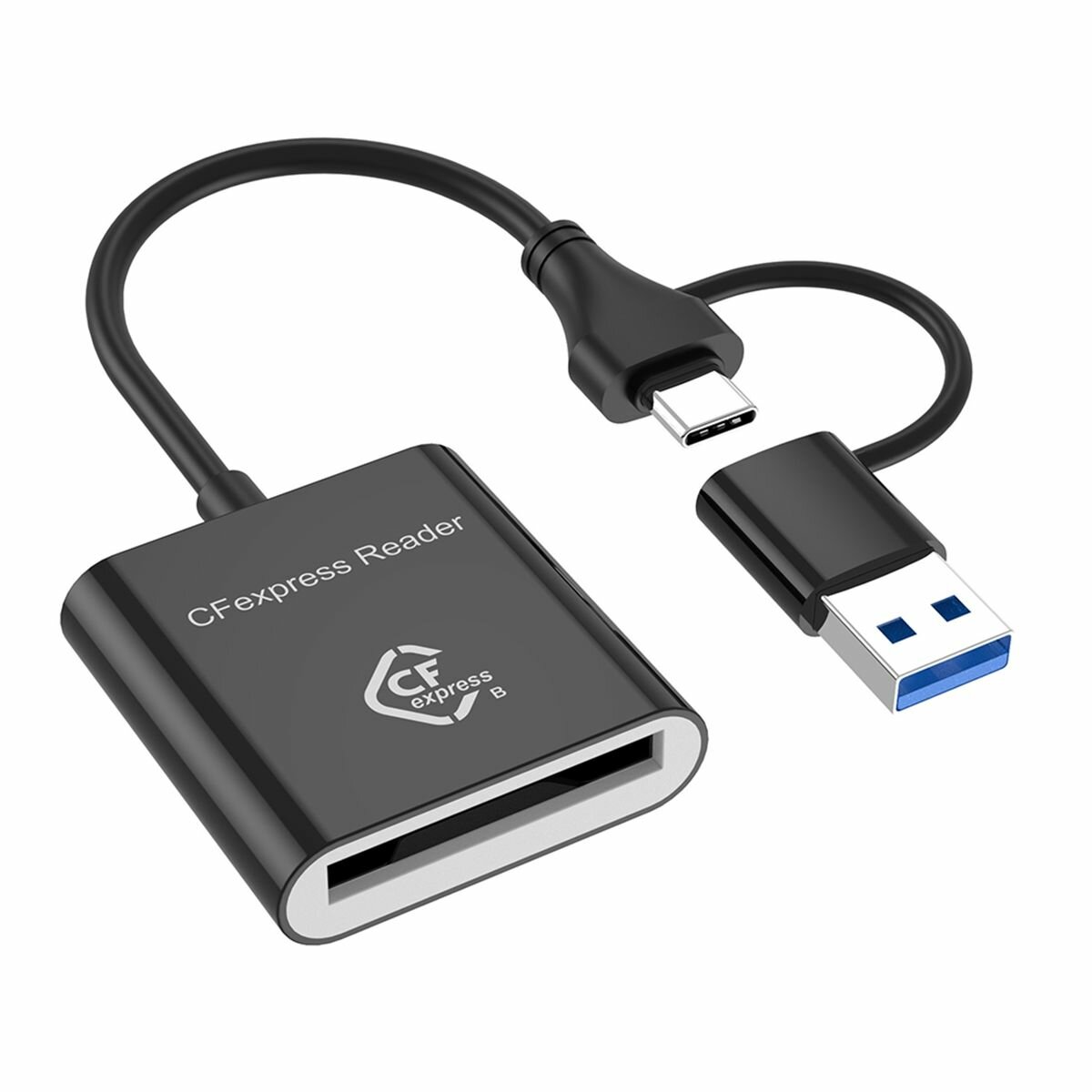Устройство чтения и записи карт памяти CFexpress Type B 10 Гбит/с USB3.2 Gen2 USB-C CFe для ОС Android Win XP/Vista/7/8/8.1/10/11-